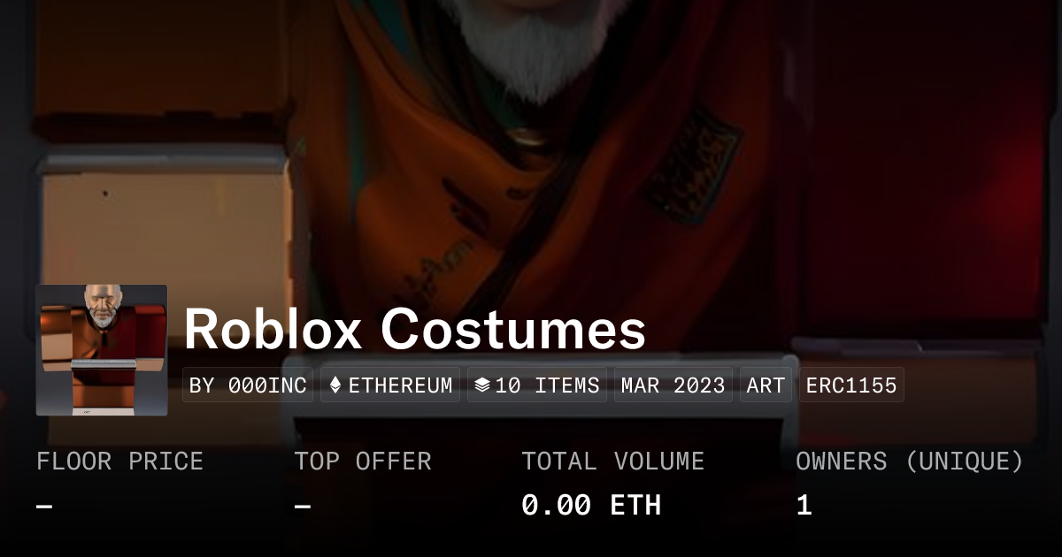 Roblox Costumes - Collection | OpenSea