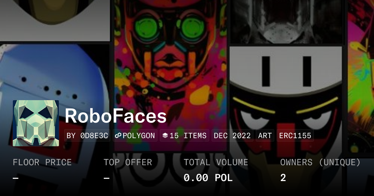 RoboFaces - Collection | OpenSea