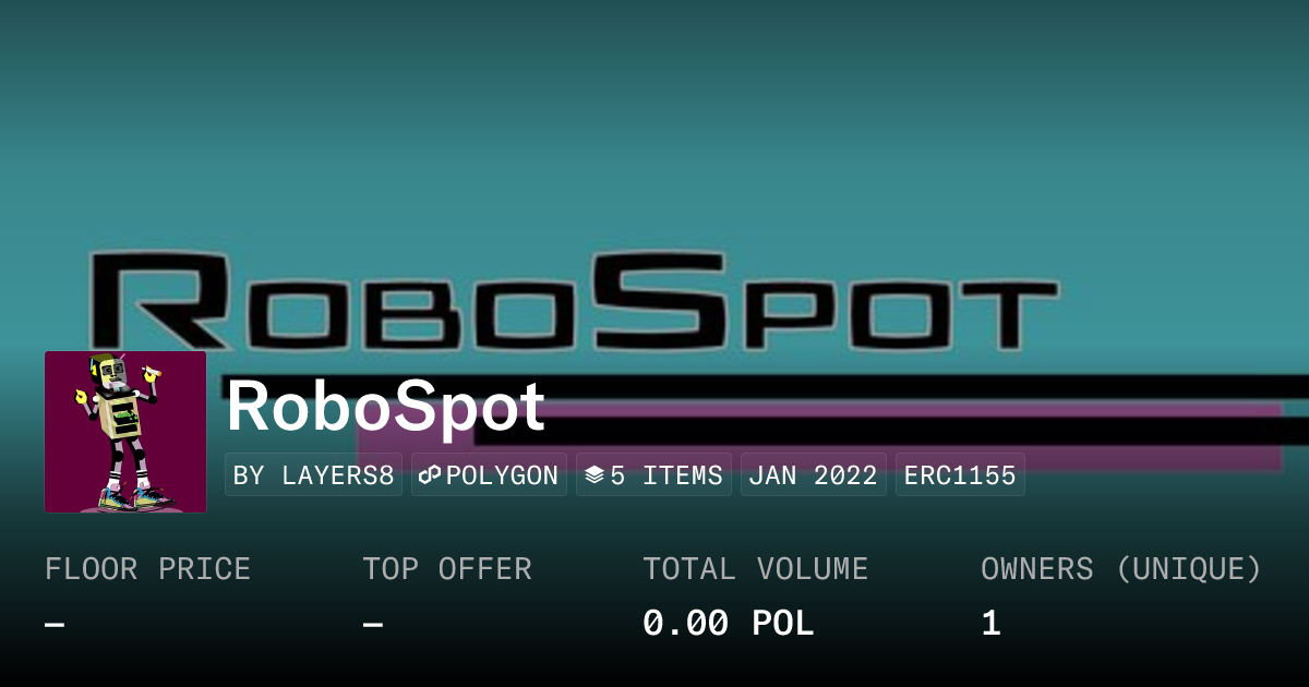 RoboSpot - Collection | OpenSea