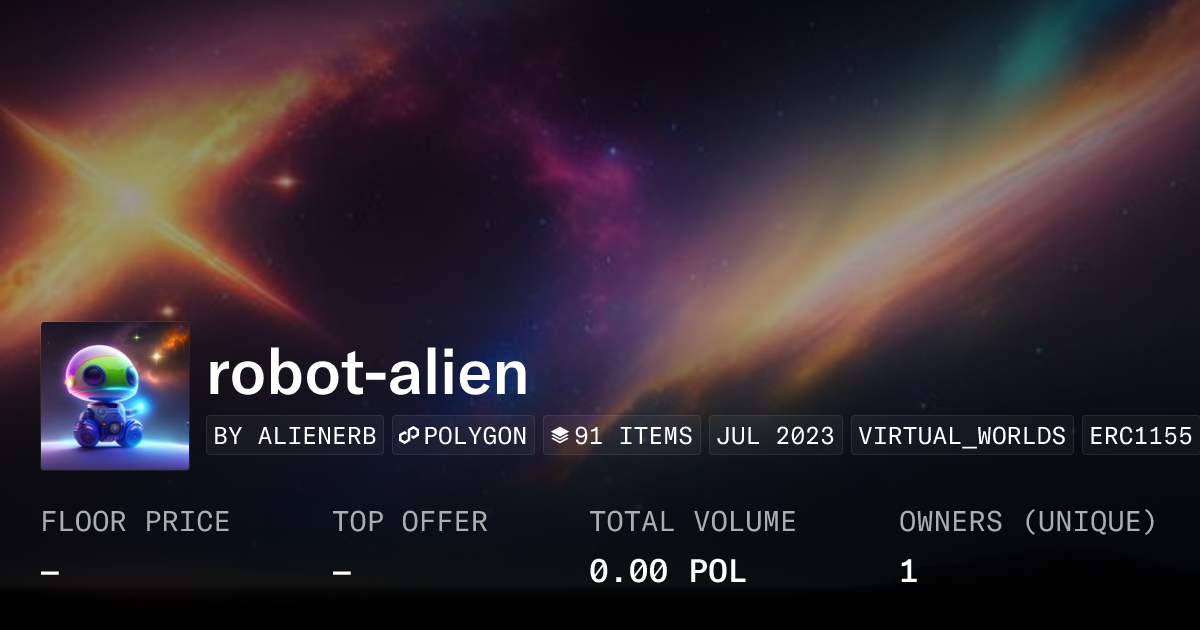 robot-alien - Collection | OpenSea