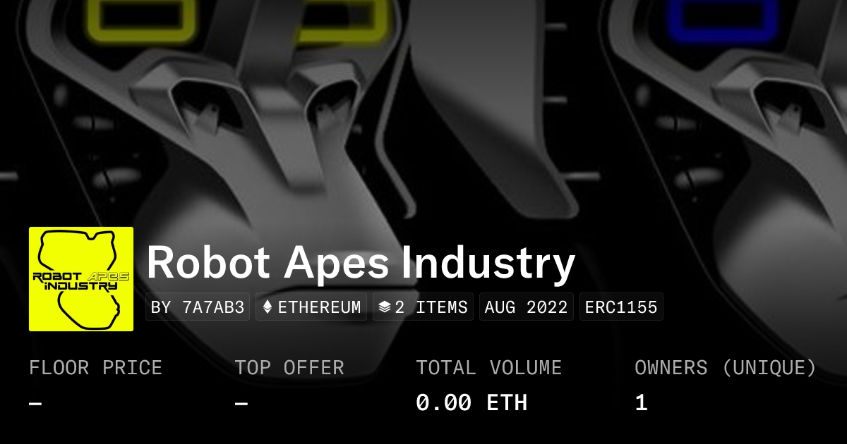 Robot Apes Industry - Collection | OpenSea