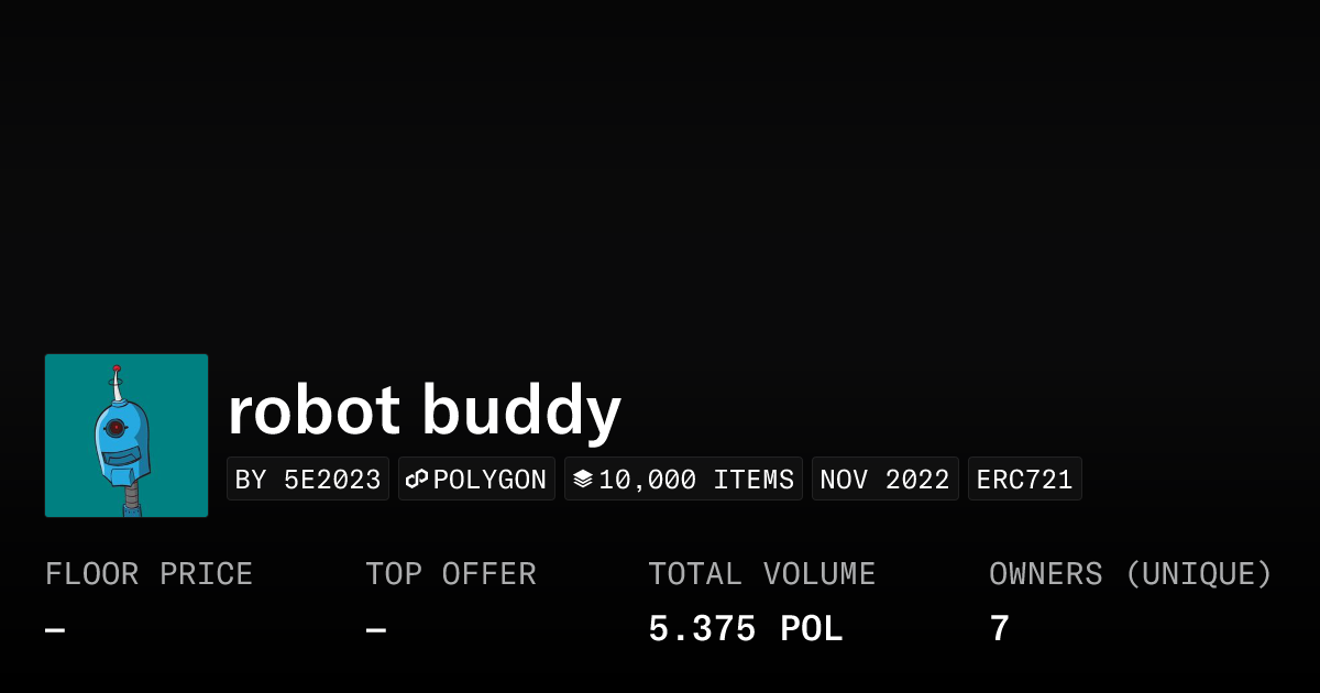 robot buddy - Collection | OpenSea