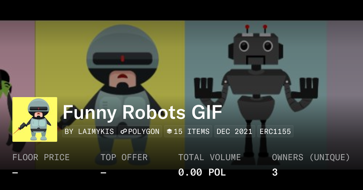 Funny Robots GIF - Collection | OpenSea