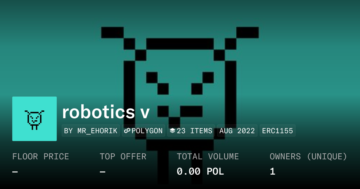 robotics v - Collection | OpenSea