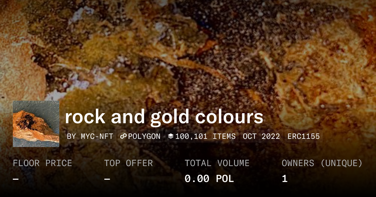 rock and gold colours - Collection | OpenSea