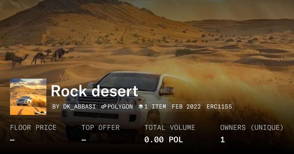 Rock desert - Collection | OpenSea
