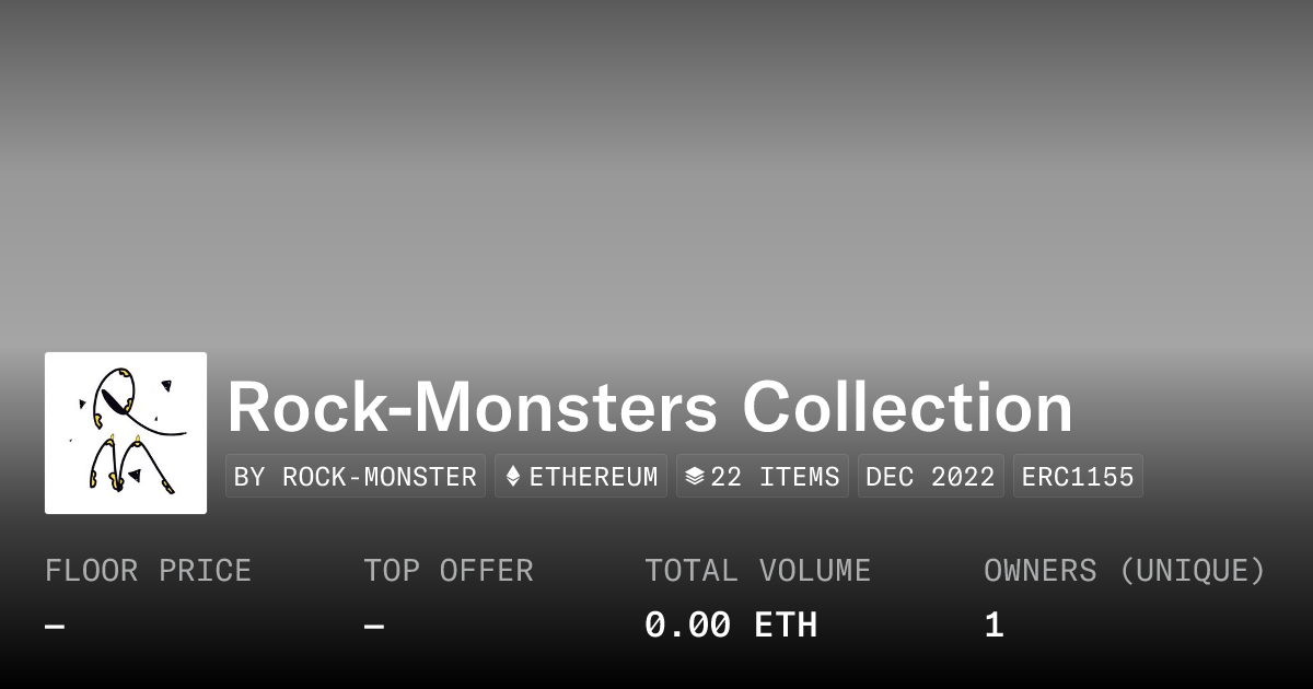 Rock-Monsters Collection - Collection | OpenSea