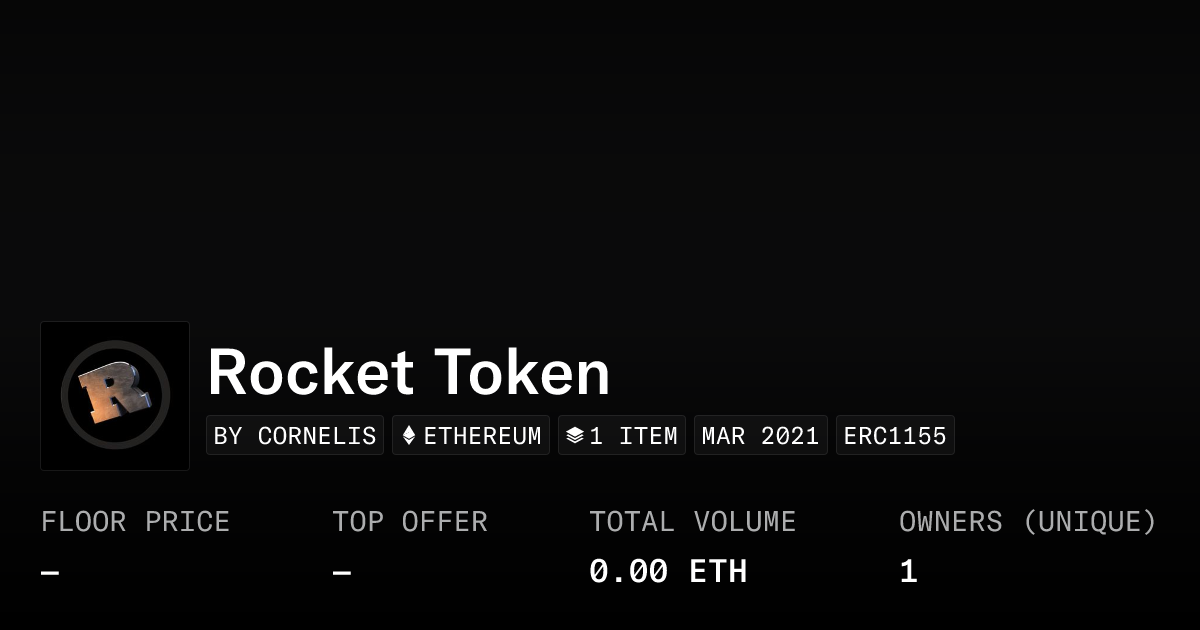 Rocket Token - Collection | OpenSea
