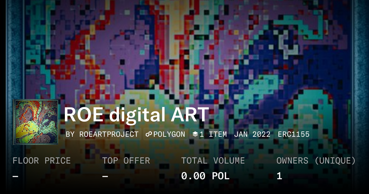 ROE digital ART - Collection | OpenSea