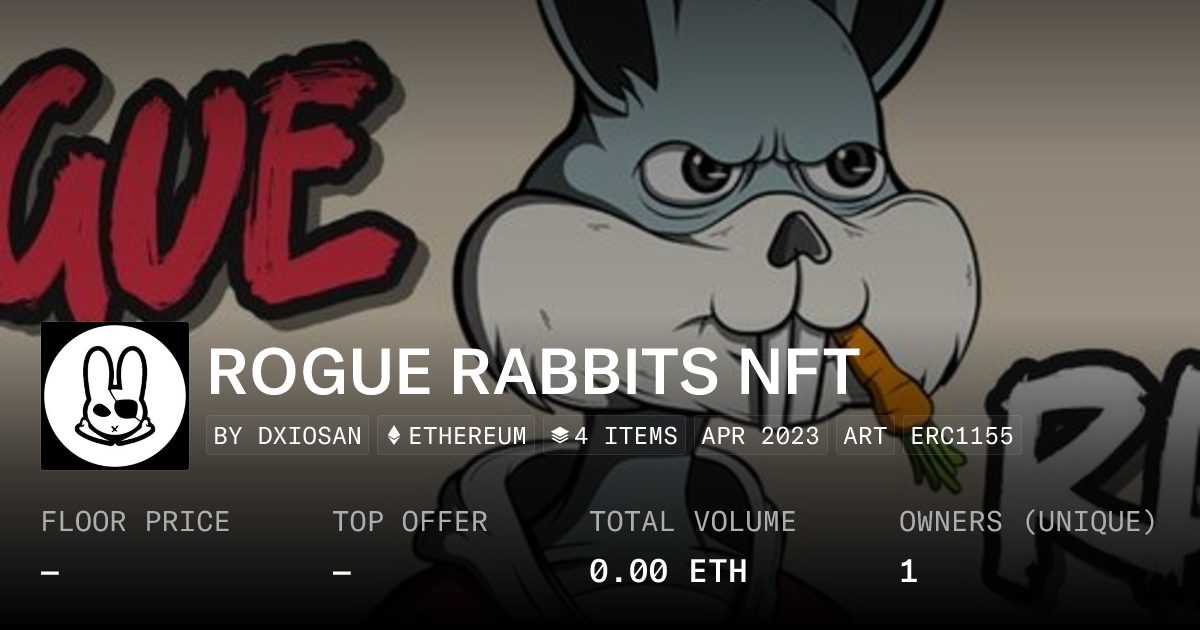 ROGUE RABBITS NFT - Collection | OpenSea