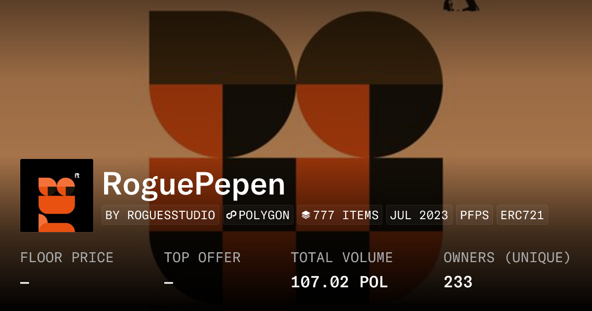 RoguePepen - Collection | OpenSea