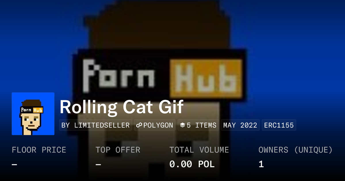 Rolling Cat Gif - Collection | OpenSea