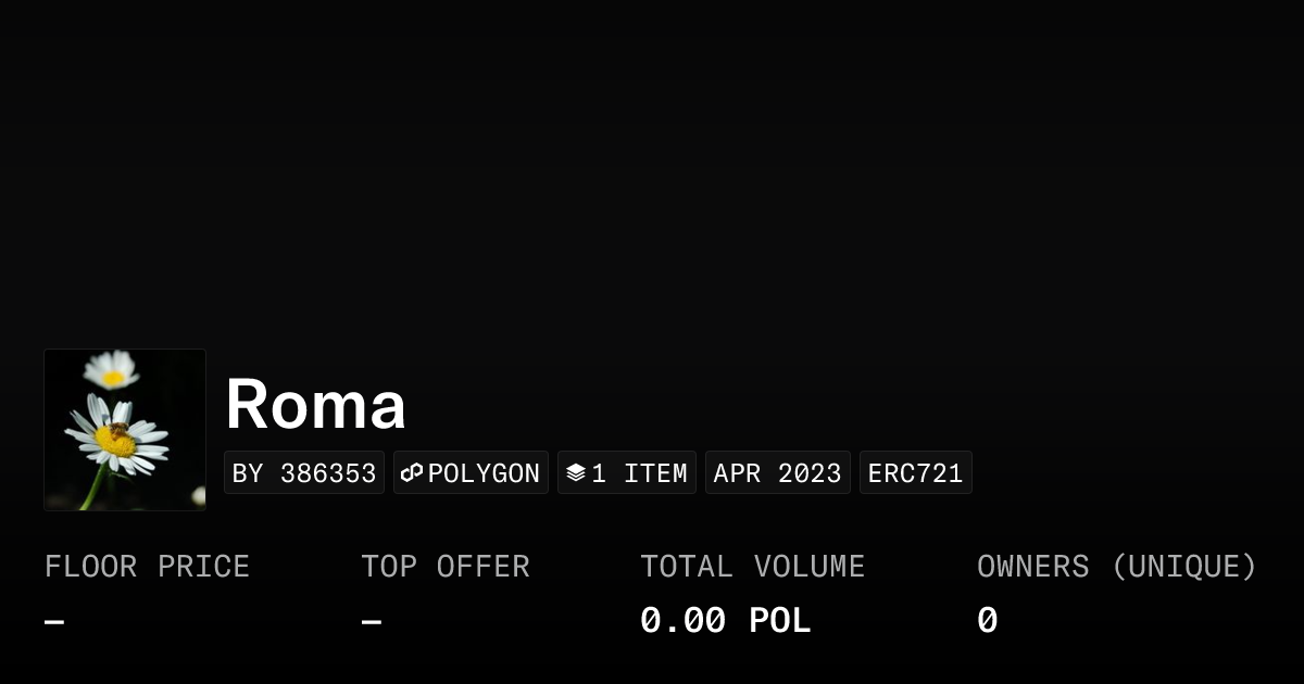 Roma - Collection | OpenSea