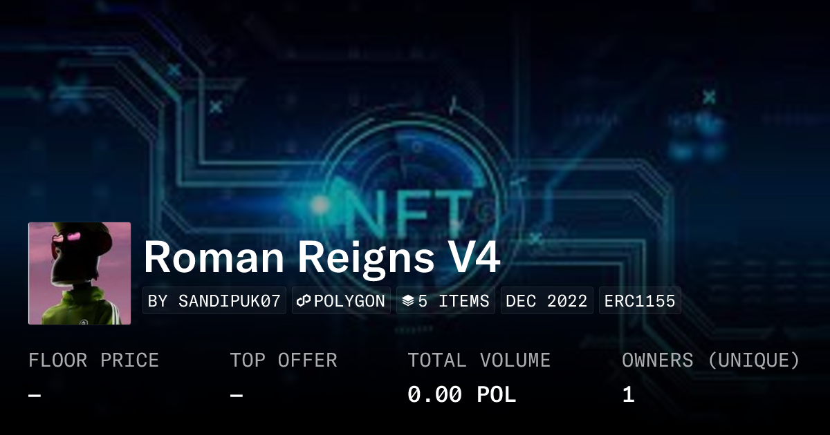 Roman Reigns V4 - Collection | OpenSea