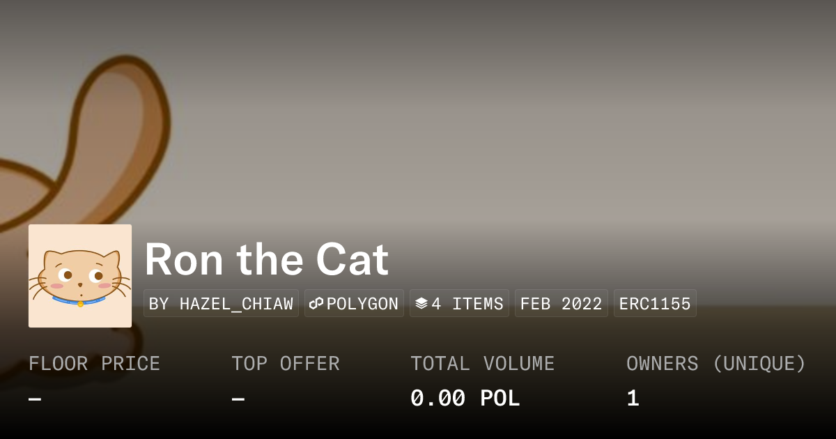 Ron the Cat - Collection | OpenSea