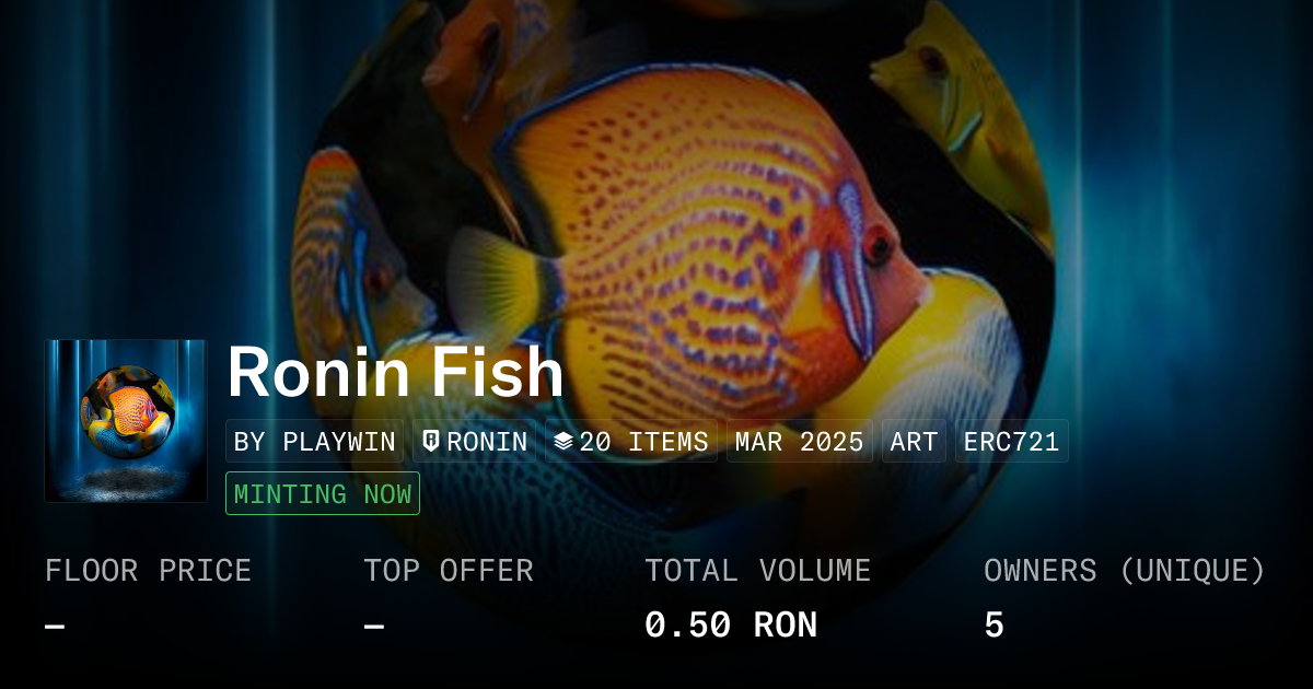 Ronin Fish - Collection | OpenSea
