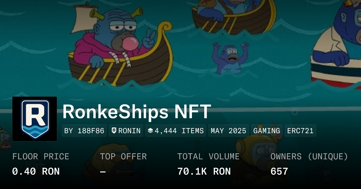 RonkeShips NFT - Collection | OpenSea