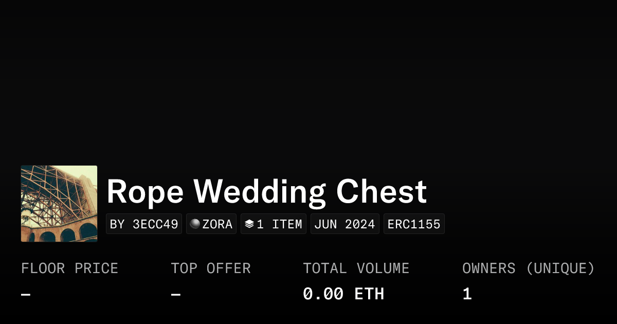 Rope Wedding Chest - Collection | OpenSea