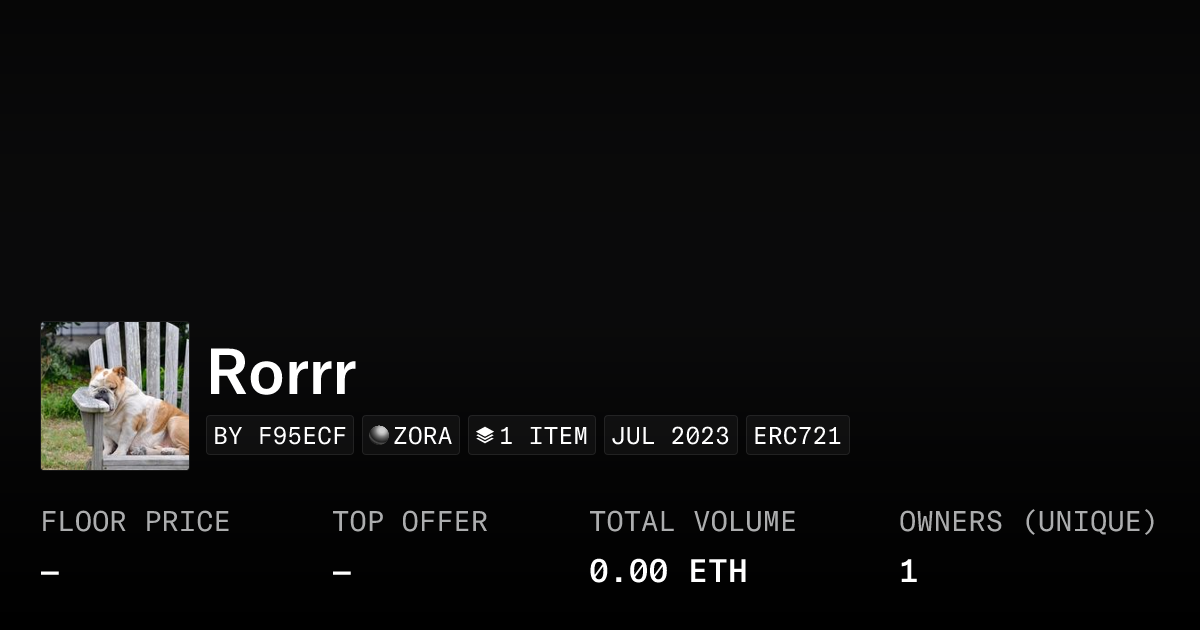 Rorrr - Collection | OpenSea