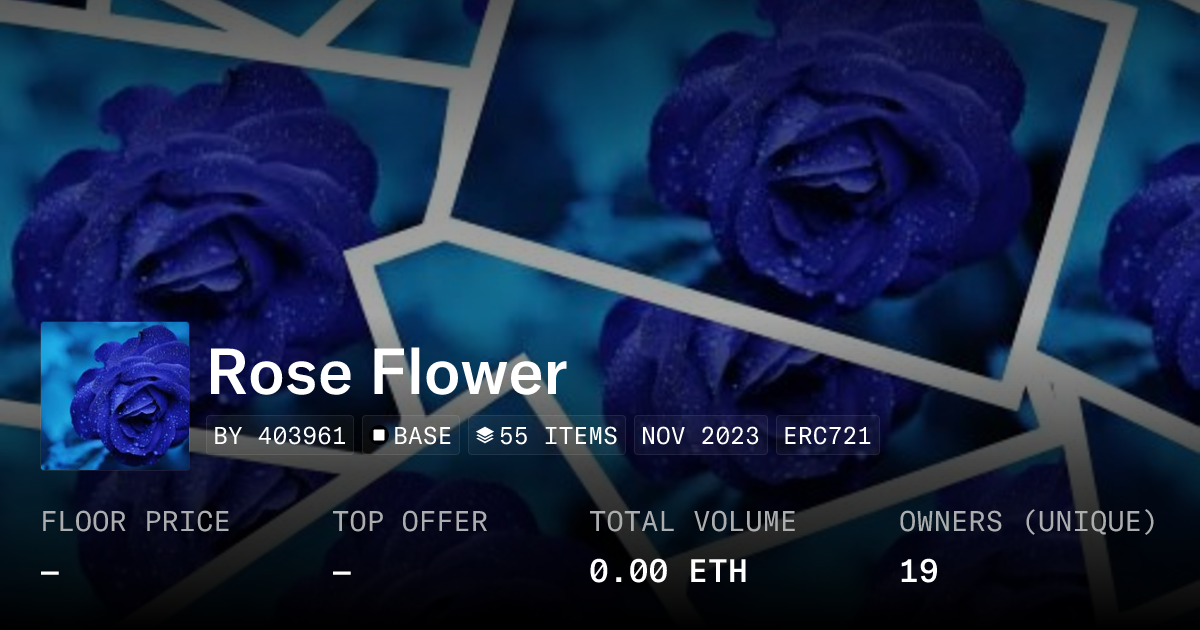 Rose Flower - Collection | OpenSea