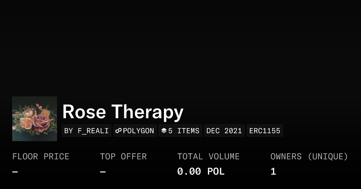 Rose Therapy - Collection | OpenSea