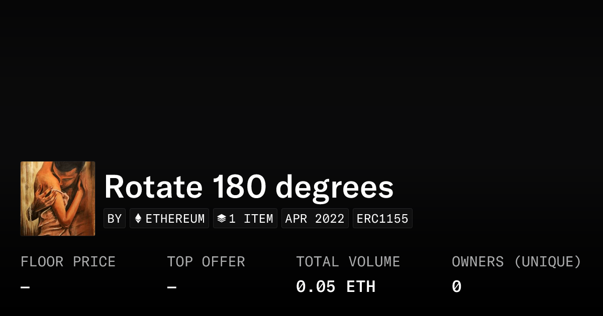 Rotate 180 degrees - Collection | OpenSea