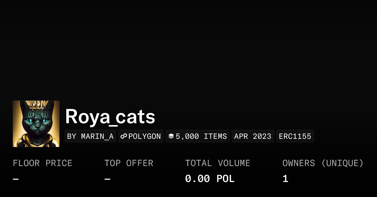 Roya_cats - Collection | OpenSea