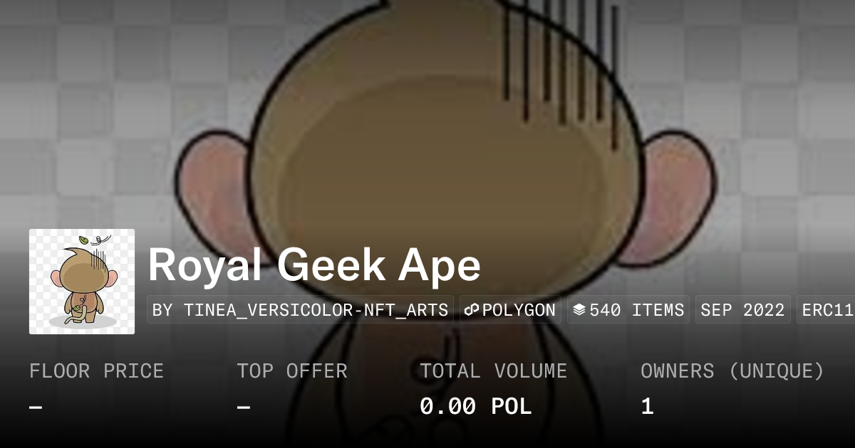 Royal Geek Ape - Collection | OpenSea