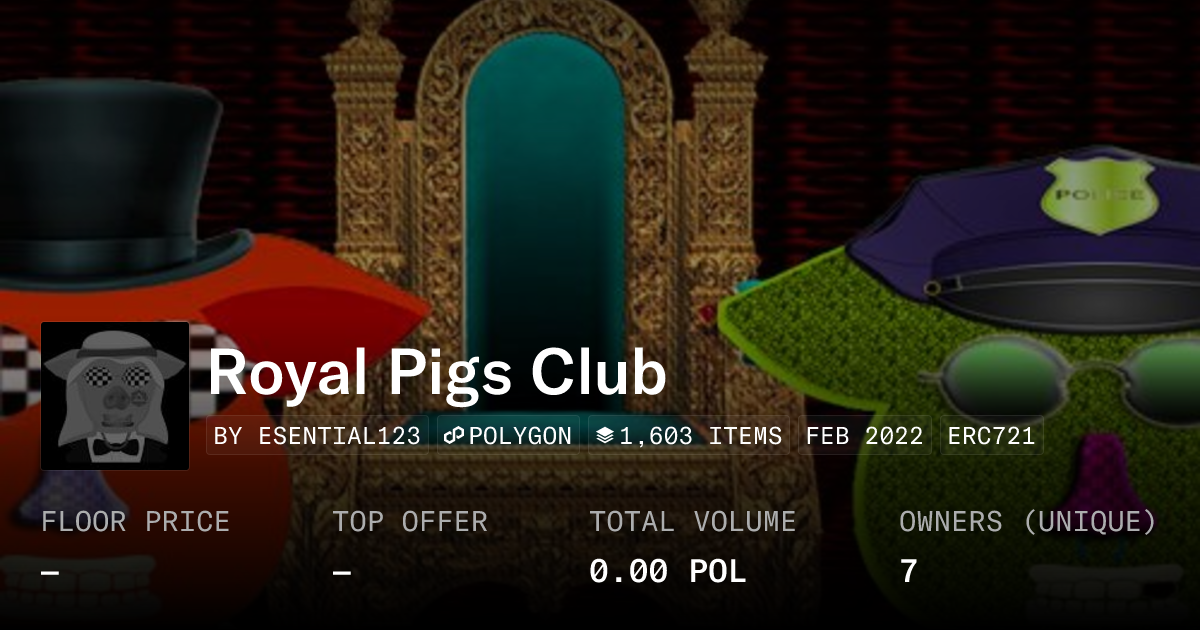 Royal Pigs Club - Collection | OpenSea