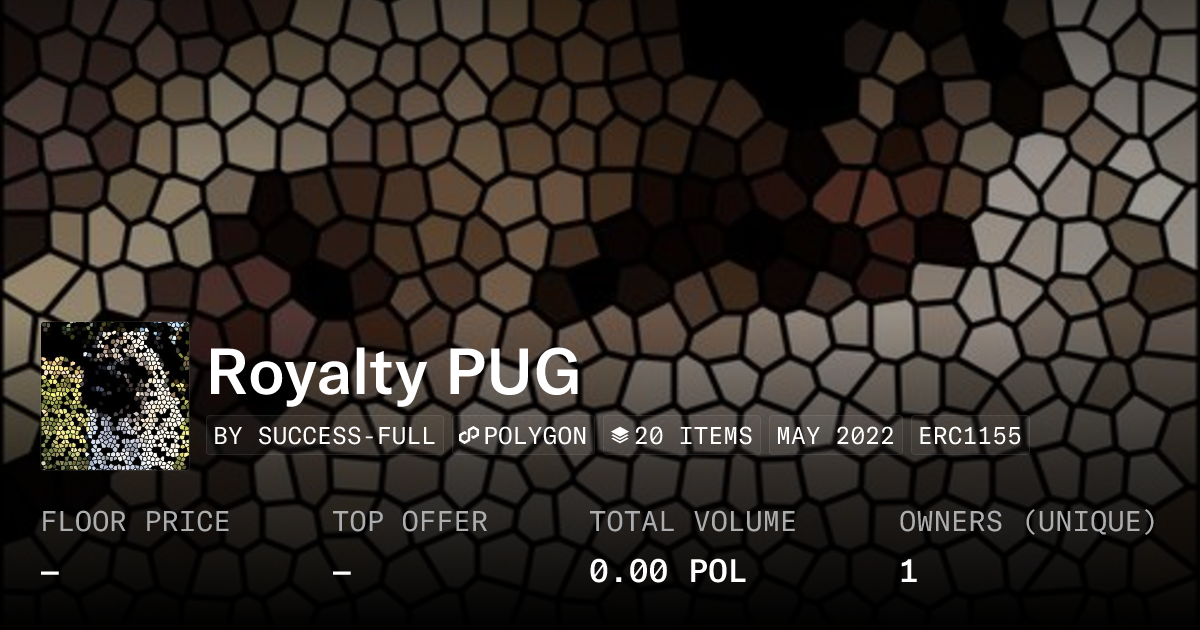 Royalty PUG - Collection | OpenSea