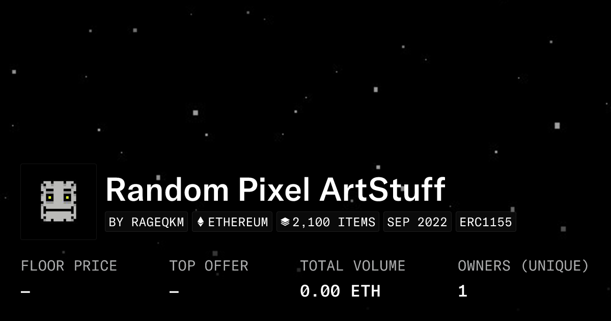 Random Pixel ArtStuff - Collection | OpenSea