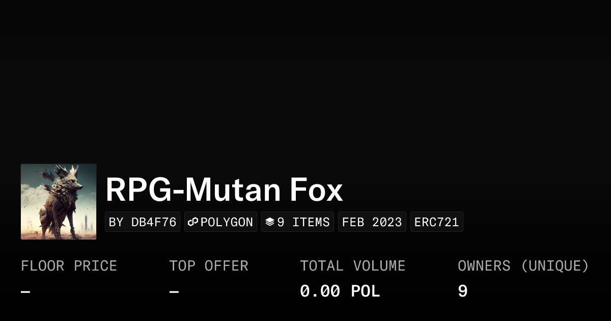 RPG-Mutan Fox - Collection | OpenSea