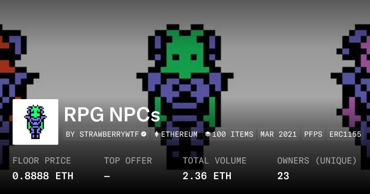 RPG NPCs - Collection | OpenSea