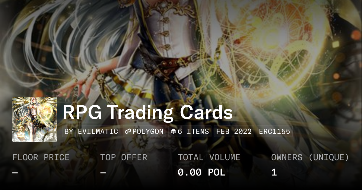 RPG Trading Cards - Collection | OpenSea