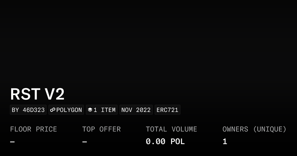 RST V2 - Collection | OpenSea