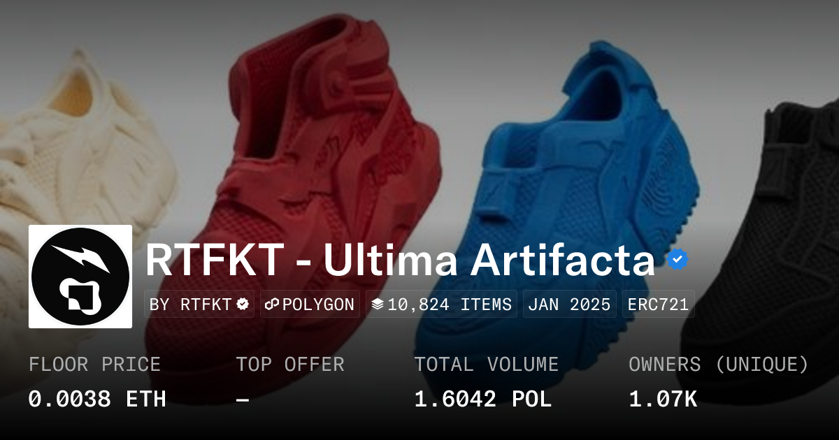 RTFKT - Ultima Artifacta - Collection | OpenSea