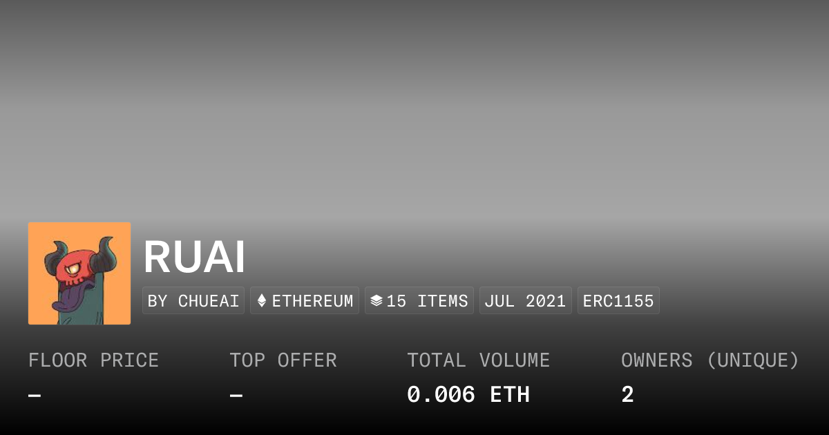 RUAI - Collection | OpenSea