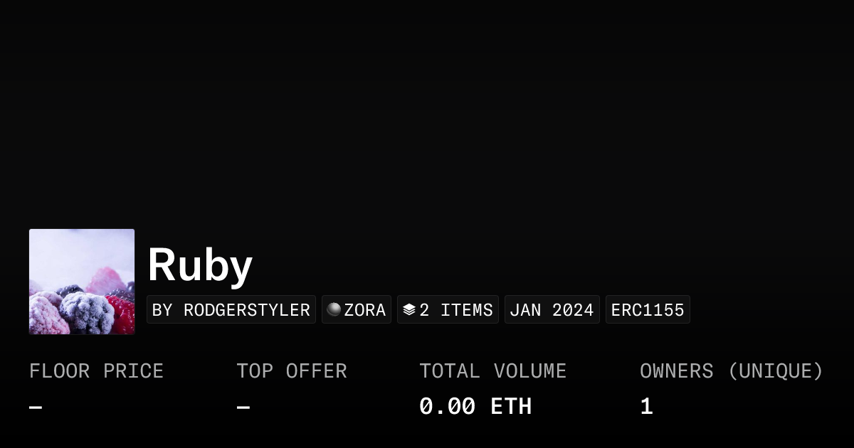 Ruby - Collection | OpenSea