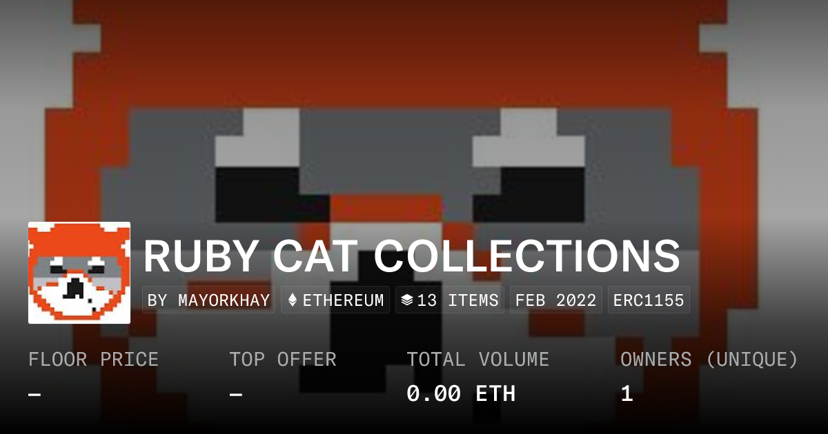 RUBY CAT COLLECTIONS - Collection | OpenSea