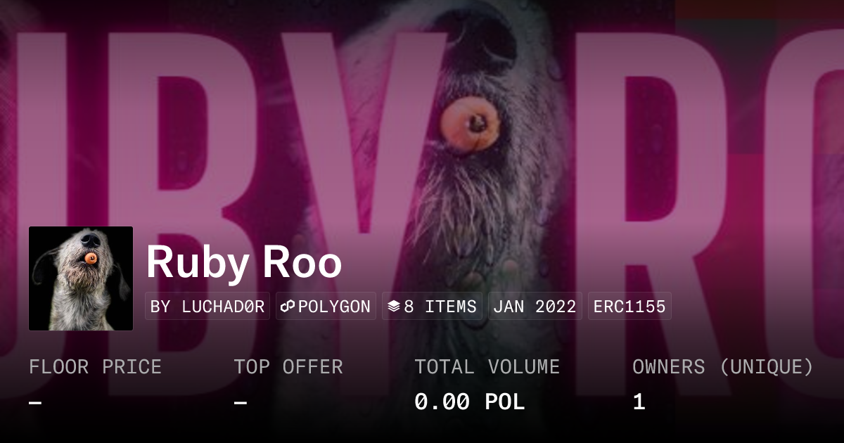 Ruby Roo - Collection | OpenSea