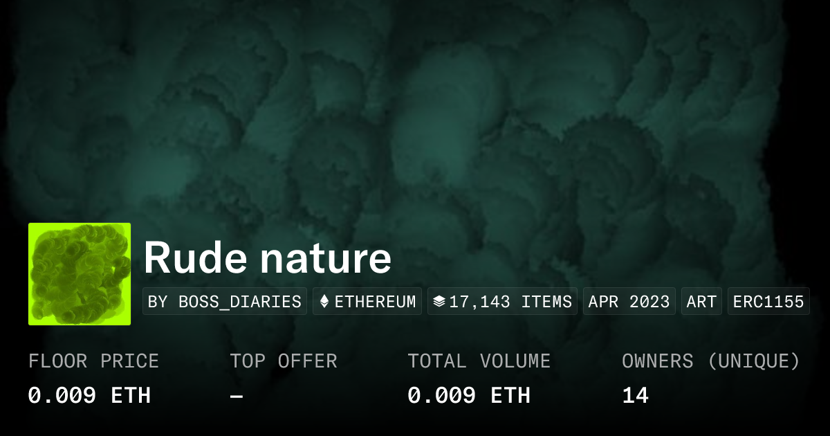 Rude nature - Collection | OpenSea