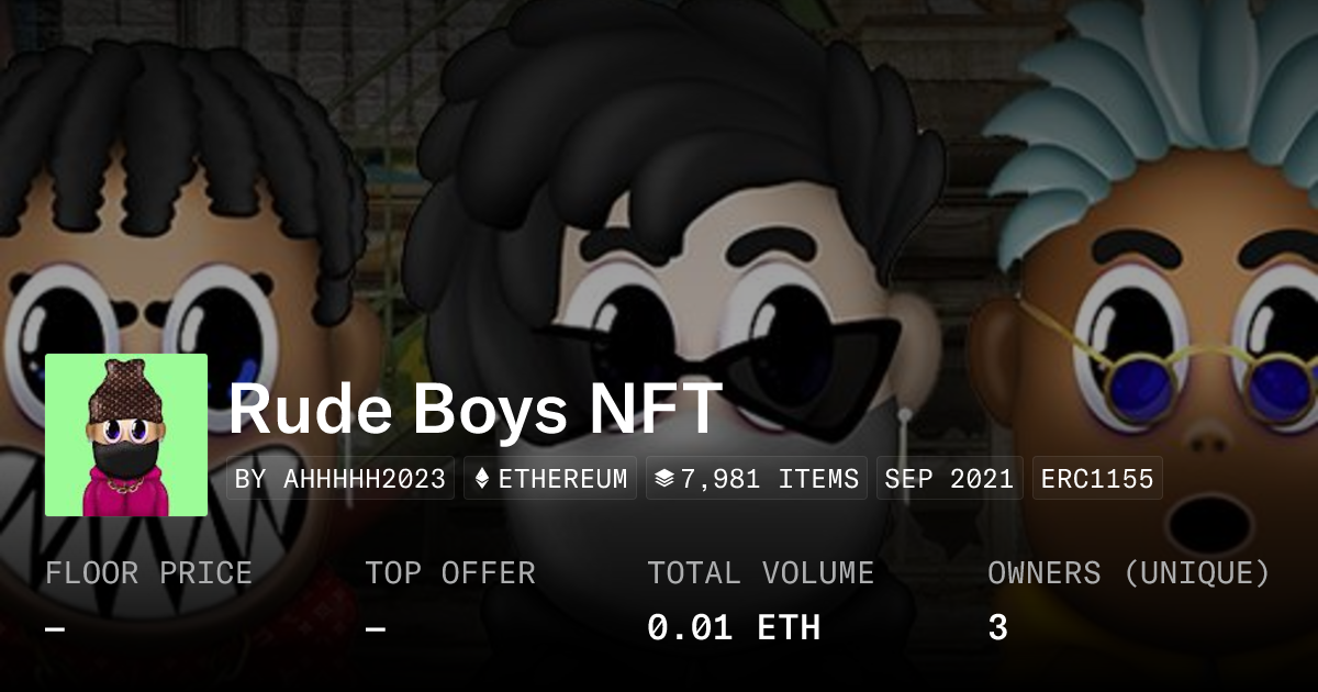 Rude Boys NFT - Collection | OpenSea