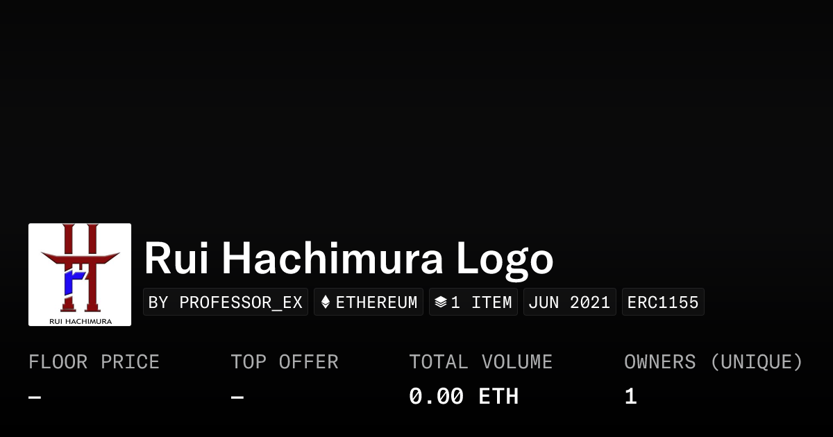 Rui Hachimura Logo - Collection | OpenSea