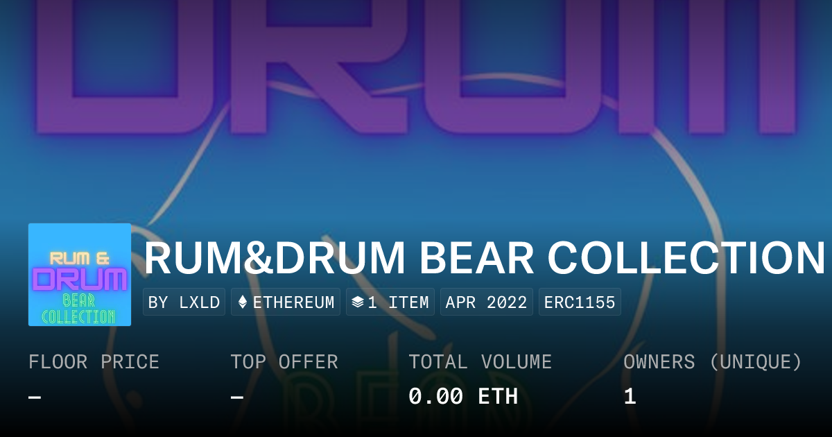 RUM&DRUM BEAR COLLECTION - Collection | OpenSea