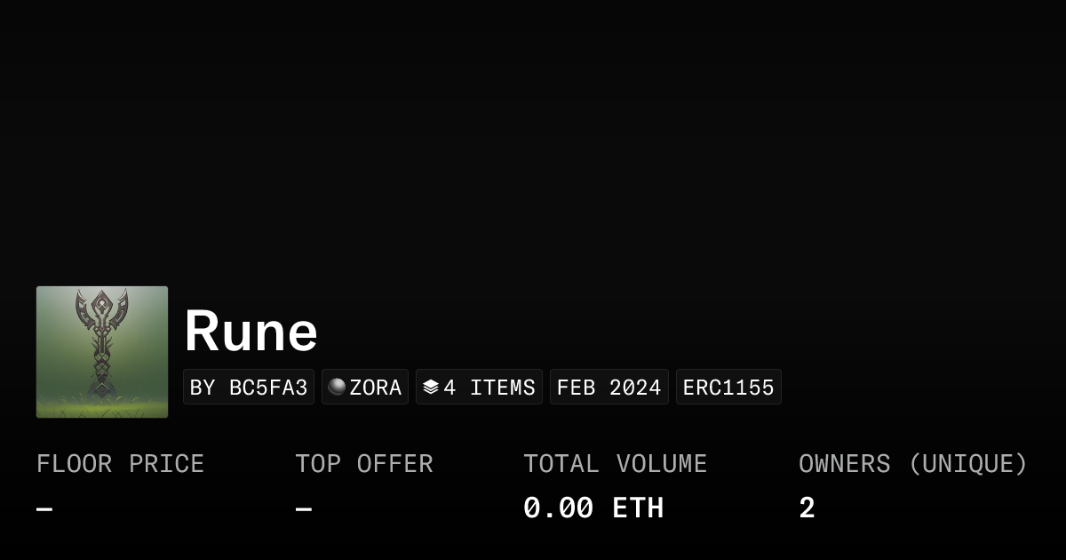 Rune - Collection | OpenSea