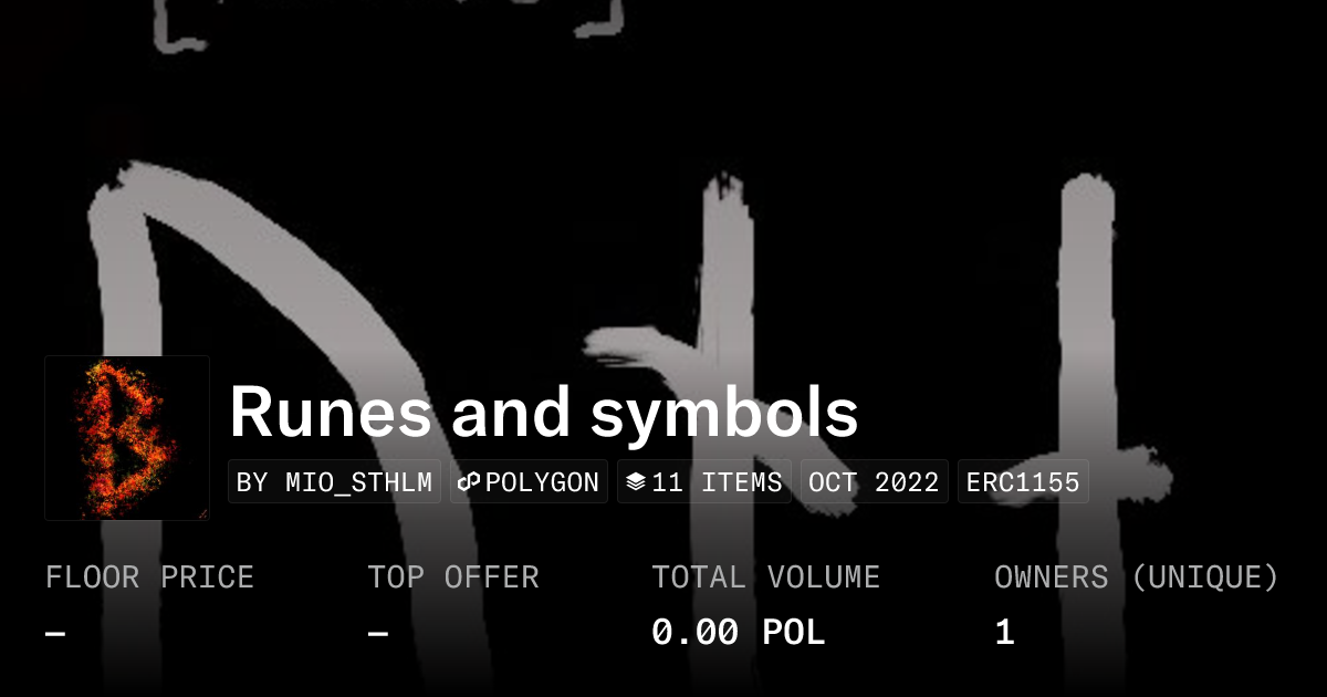 Runes and symbols - Collection | OpenSea