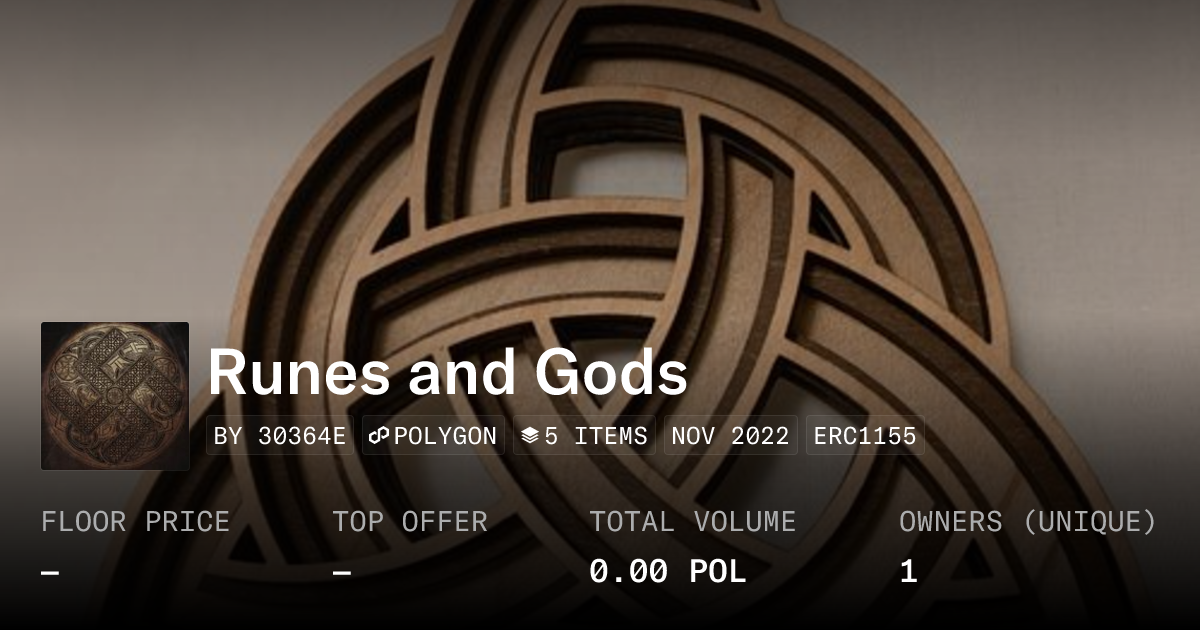 Runes and Gods - Collection | OpenSea