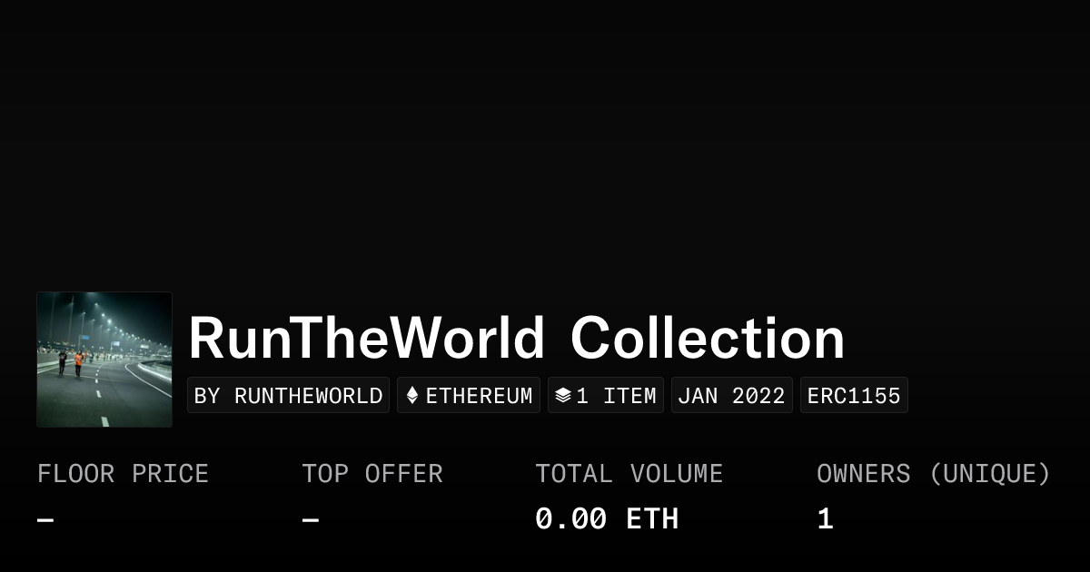 RunTheWorld Collection - Collection | OpenSea