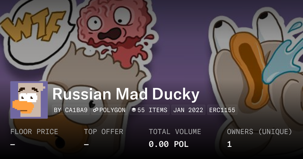 Russian Mad Ducky - Collection | OpenSea