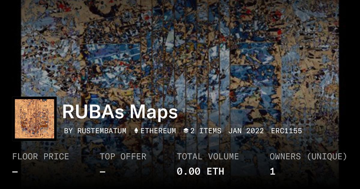 RUBAs Maps - Collection | OpenSea